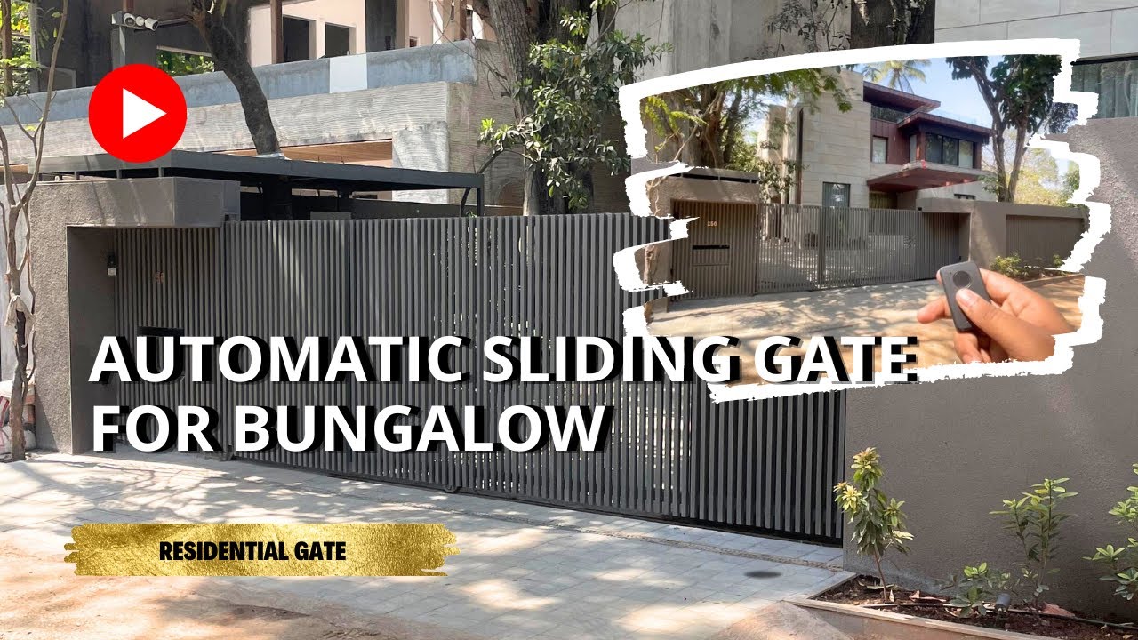 Automatic Sliding Gate for Bungalow | Sliding Gate System | Nirmal ...