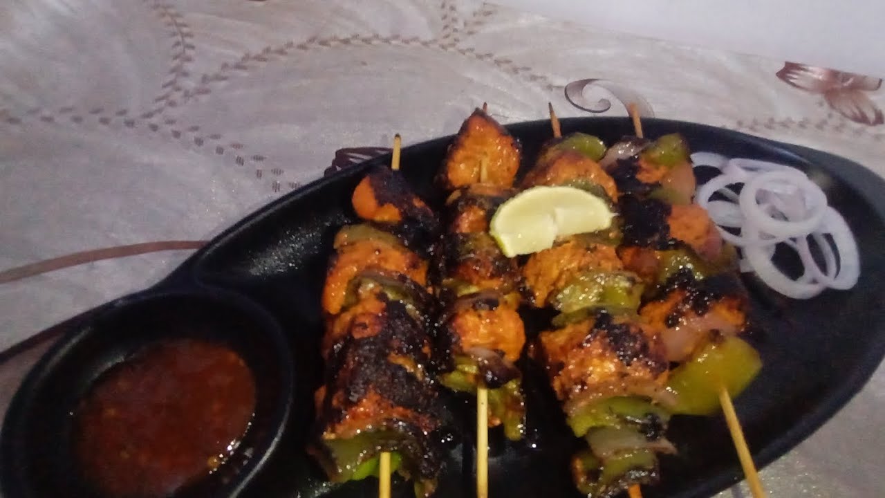 "Savor the tantalizing flavors of Chicken Kati Kabab, a perfect blend ...