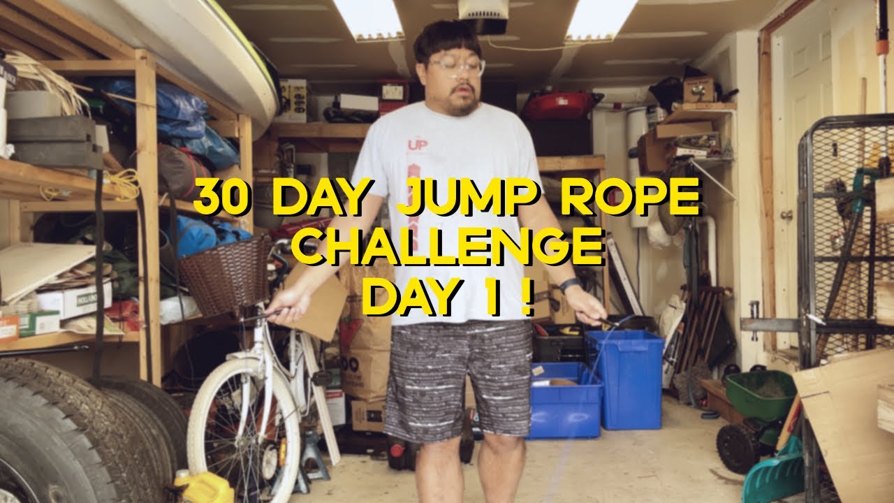 DAY 1 - 30 DAY JUMP ROPE CHALLENGE ! - YouTube