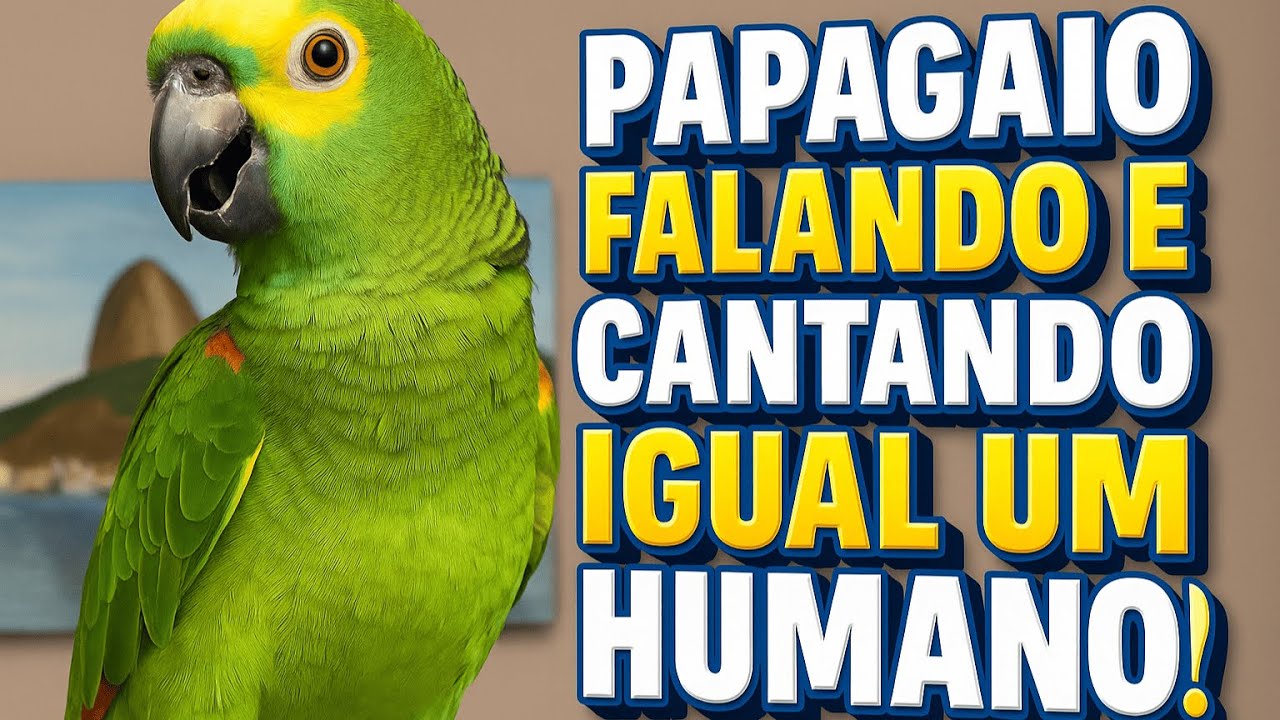 PAPAGAIO FALANDO E CANTANDO IGUAL UM HUMANO 😍 VEJA COMO FALA! - YouTube