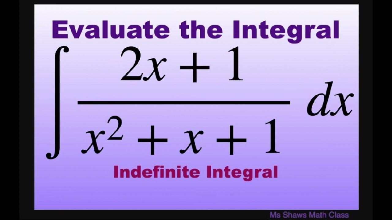 evaluate-the-integral-2x-1-x-2-x-1-dx-integrate-youtube
