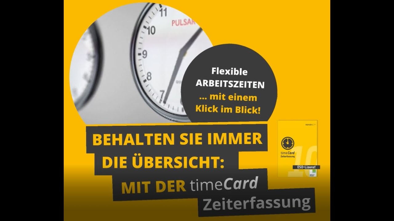 REINER SCT timeCard 10 - mit einem Klick alles im Blick! - YouTube