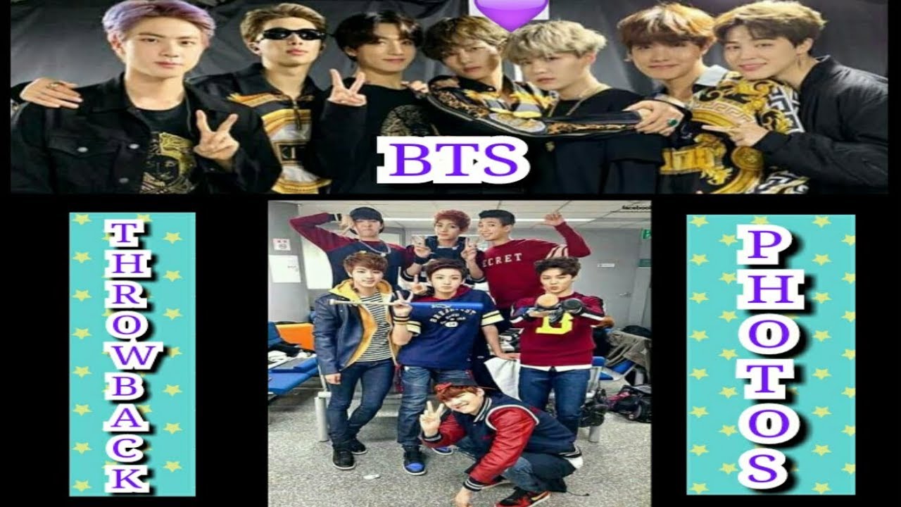 BTS THROWBACK PHOTOS - YouTube