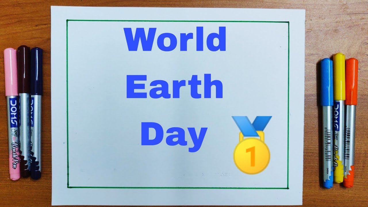 Happy Earth day drawing | World Earth day drawing| Save Earth drawing ...