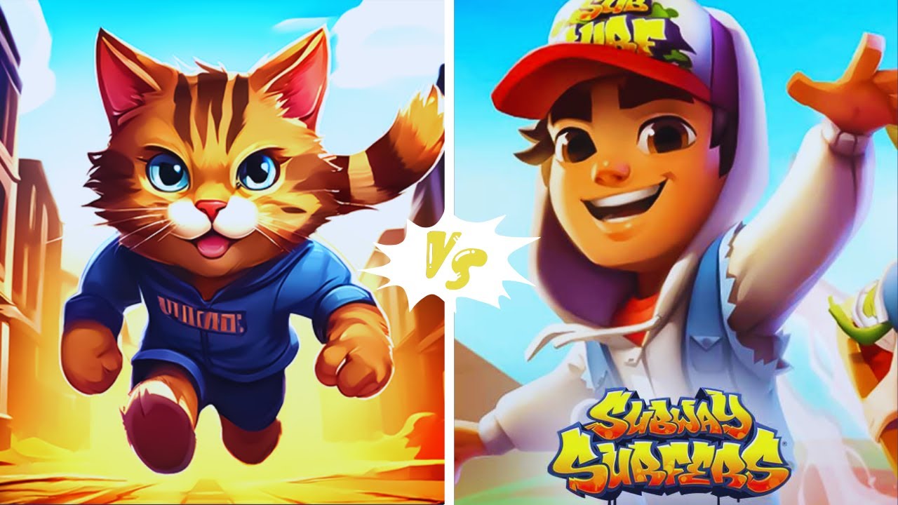 Subway Surfers vs Cat Runner💯🚀🎯Walkthrough Max Gameplay MM7659 - YouTube