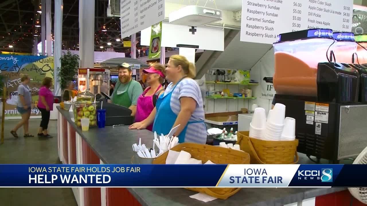 Help wanted: Iowa State Fair holds job fair - YouTube