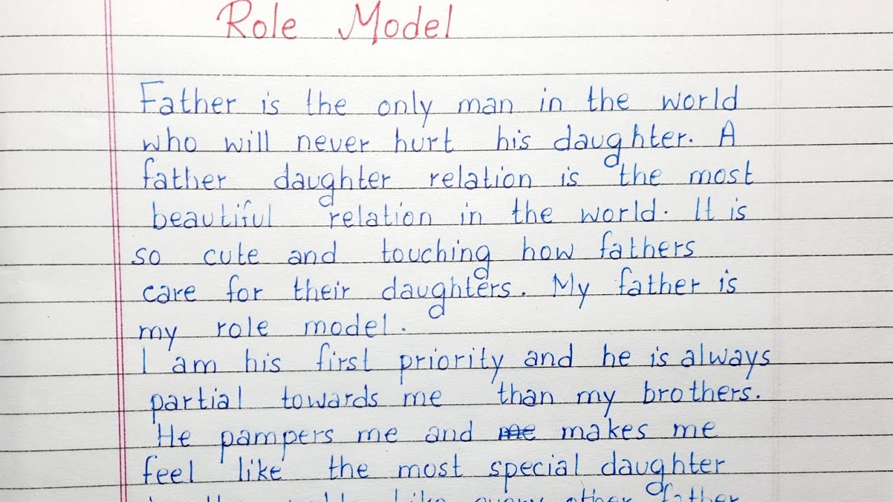 Write an essay on Role Model | Essay Writing | English - YouTube