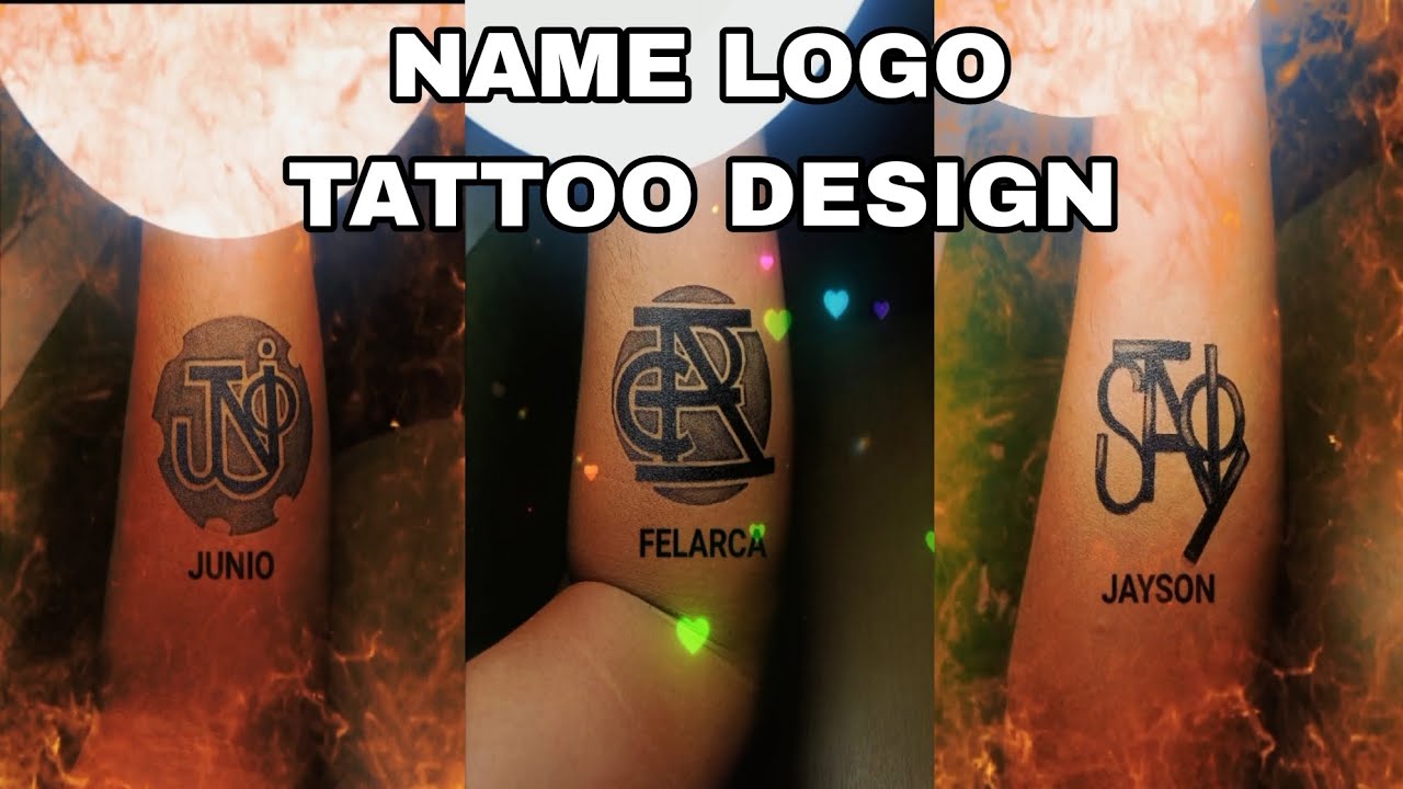 MODERN LOGO NAME TATTOO DESIGN - YouTube