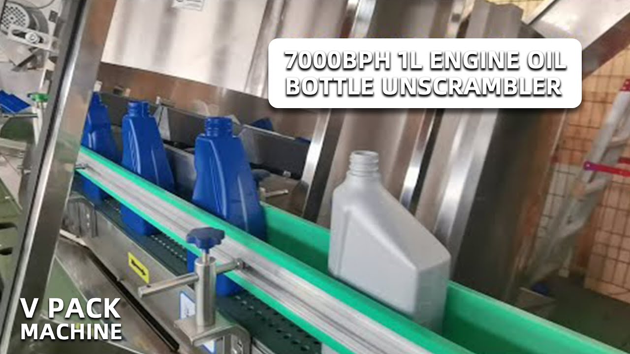 7000BPH Engine Oil Bottle unscrambler,bottle arrange machine,bottle ...