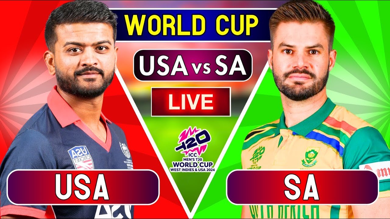SA vs USA Super 8 -41st,T20 WC 2024#live #livematchtoday #cricket # ...