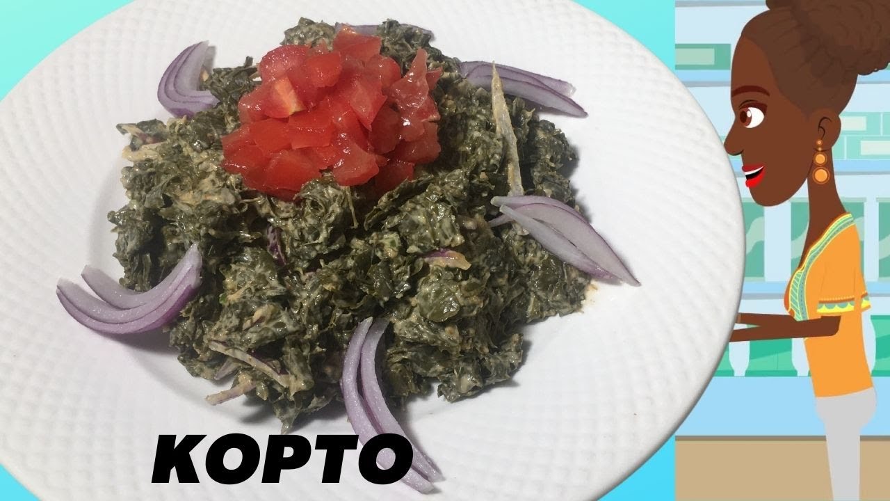 Kopto Moringa salad most nutritious!!! niger food - YouTube