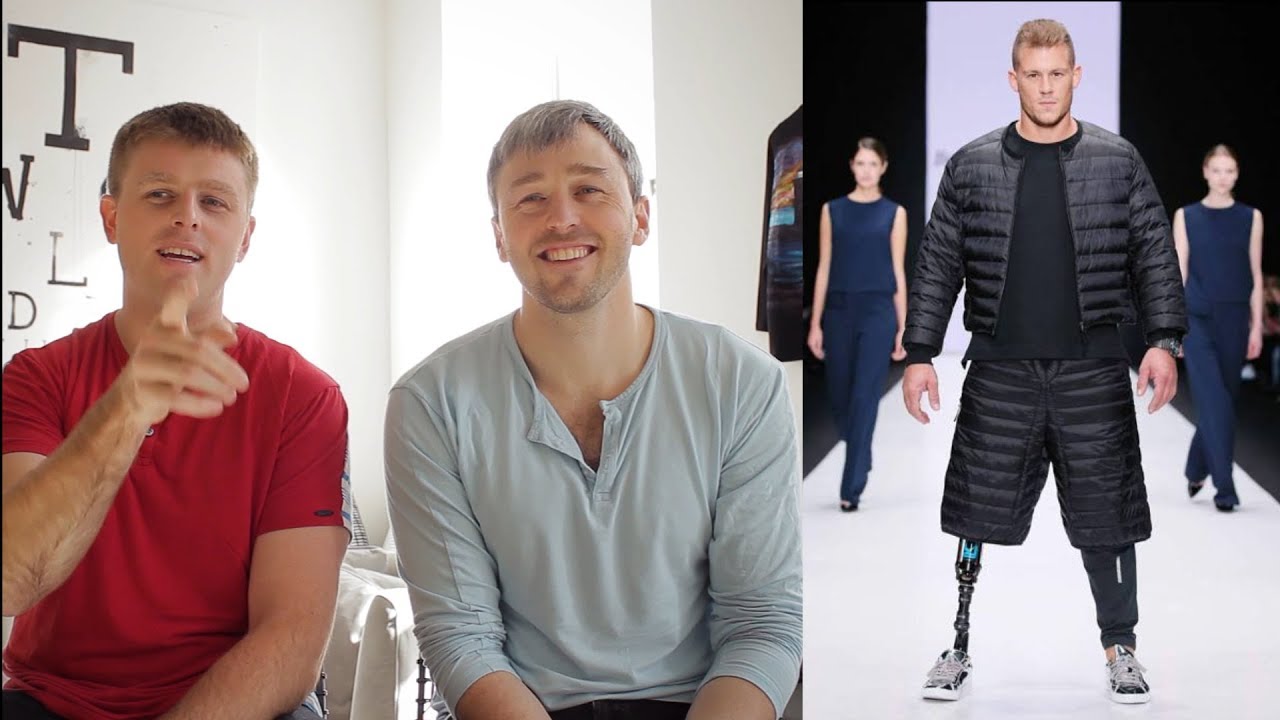 One Legged Model Walks at New York Fashion Week - YouTube