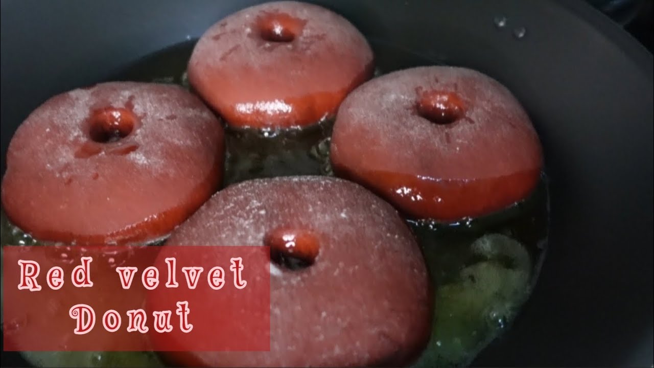 RED VELVET DONUT RECIPE|| Resep donat RED VELVET EMPUK DAN LEMBUT - YouTube