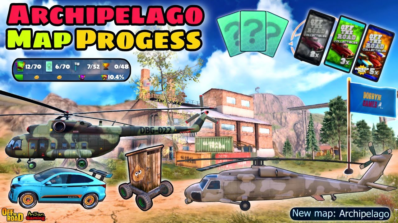 Off The Road New Map ARCHIPELAGO Progress Up Collect Cards, Flag😮🔥 Part ...