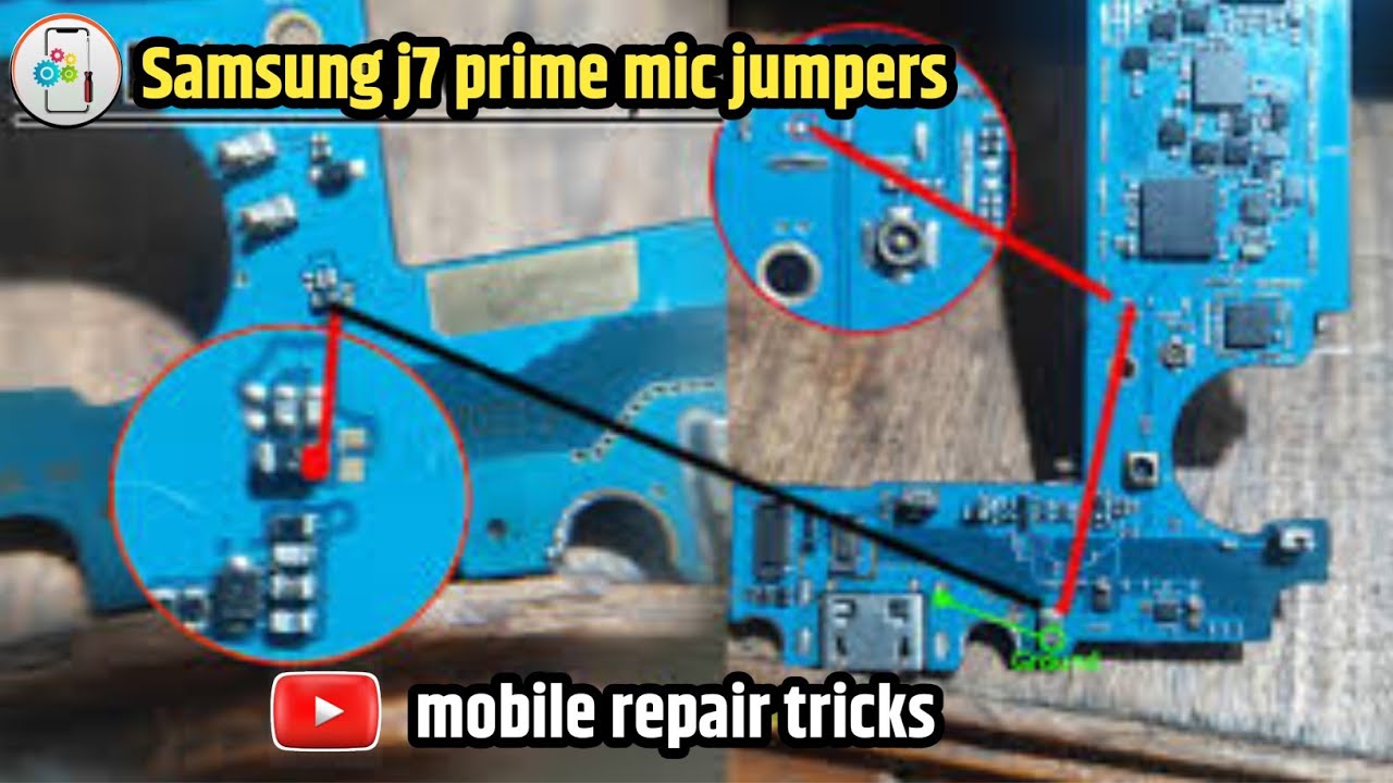 samsung j7 prime mic jumper solution || samsung j7 prime mic way - YouTube