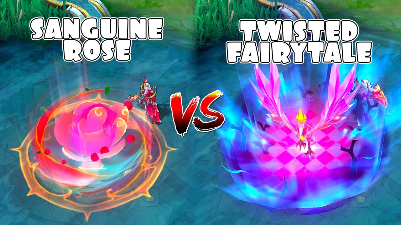 Vexana Twisted Fairytale VS Sanguine Rose Skin Comparison - YouTube