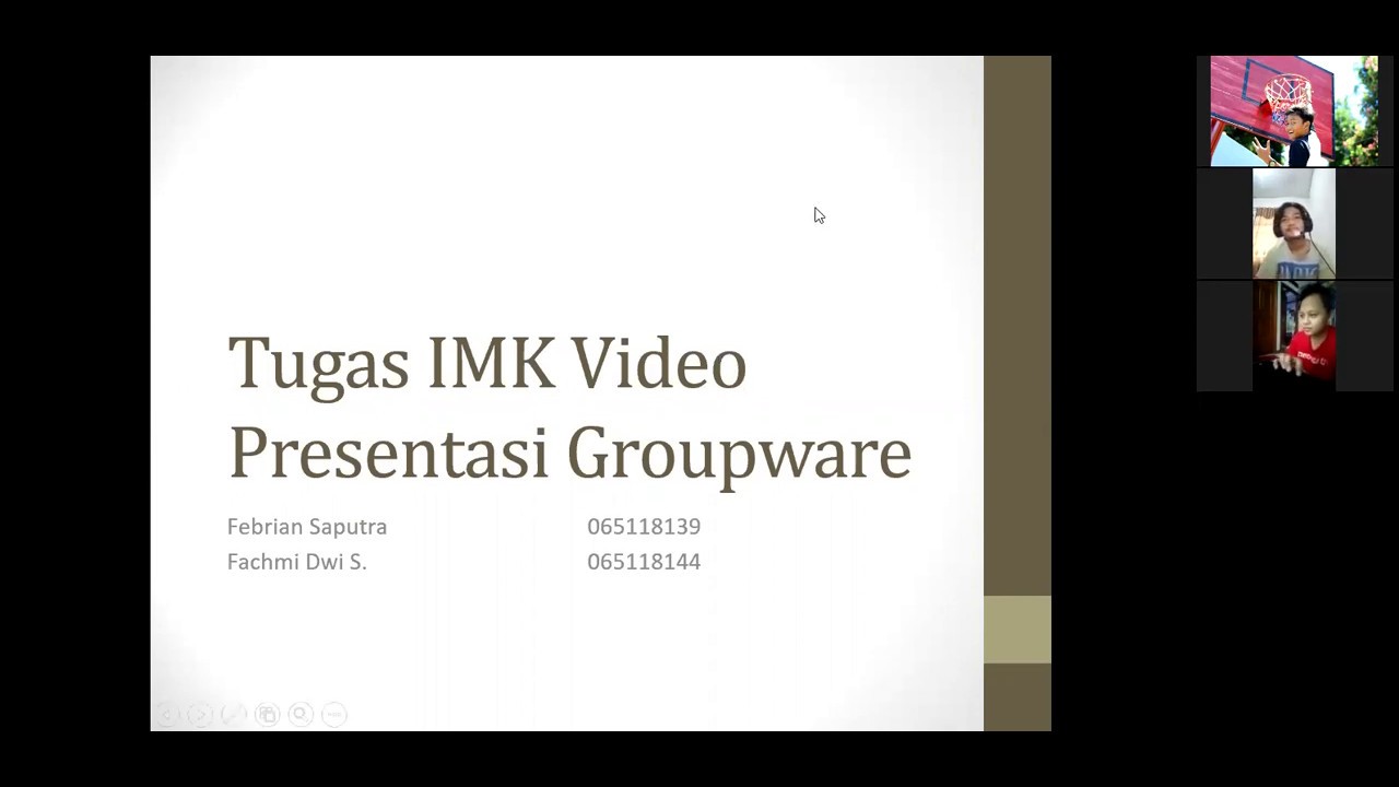 Tugas Presentasi IMK Materi Groupware - YouTube