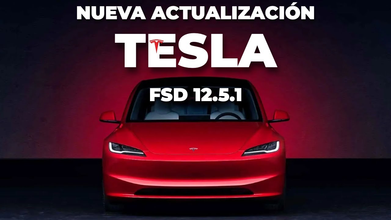 NUEVA actualización de TESLA FSD 12.5.1 - YouTube