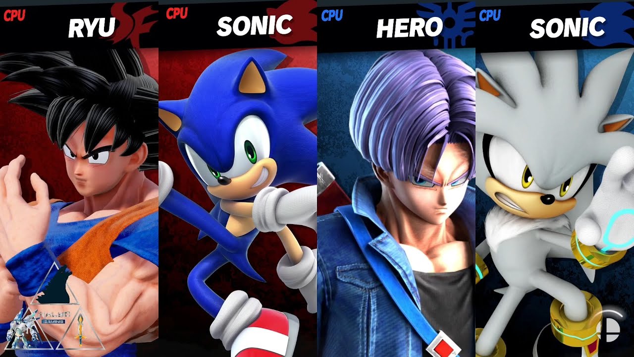 Goku and Sonic vs Trunks and Silver - YouTube