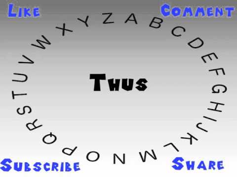 How to Say or Pronounce Thus - YouTube