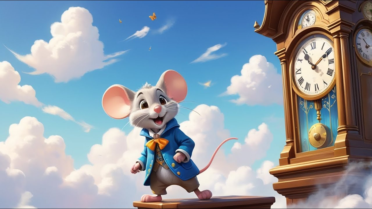 "Hickory Dickory Dock 🐭 | Catchy Clock Song & Nursery Rhyme for Kids ...