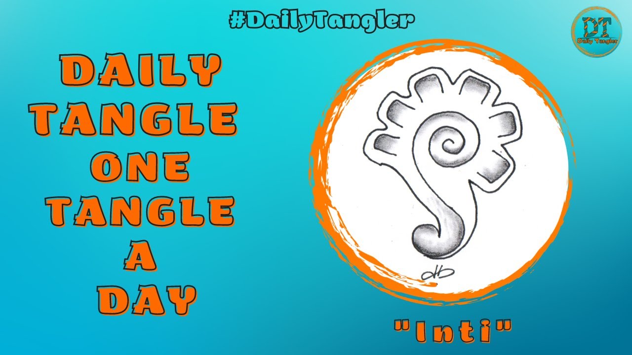 Daily Tangle - Inti - Pattern Focus | How to draw | #DailyTangler - YouTube