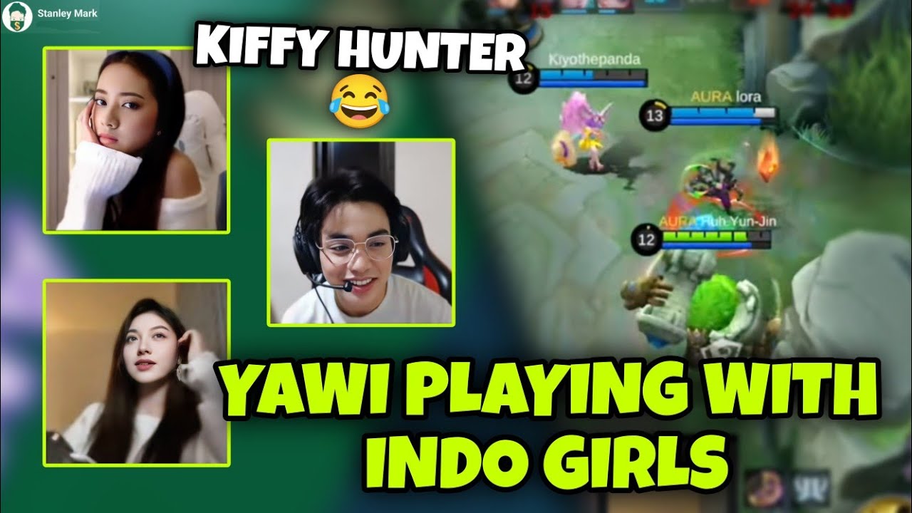 CUTE MOMENTS OF YAWI PLAYING WITH INDO GIRLS - YouTube