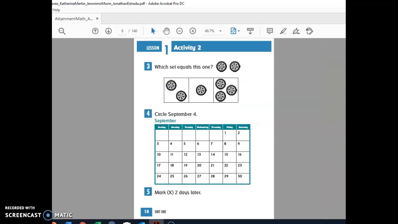 Attainment Math Lesson 2 - YouTube