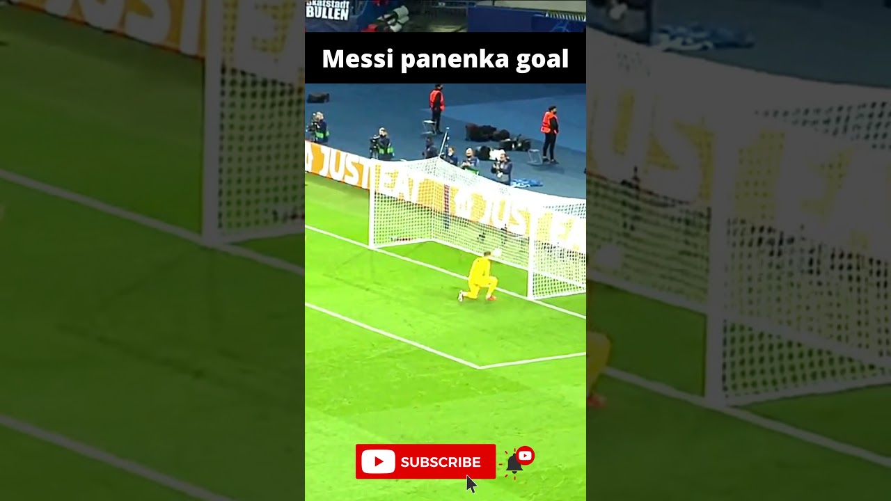 Messi panenka goal against RB Leipzig - YouTube