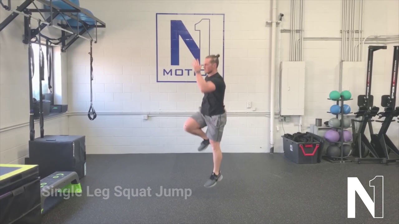 Single Leg Squat Jump - YouTube