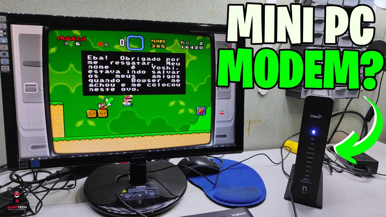 TRANSFORMEI um MODEM Wi-Fi em MINI PC! - YouTube