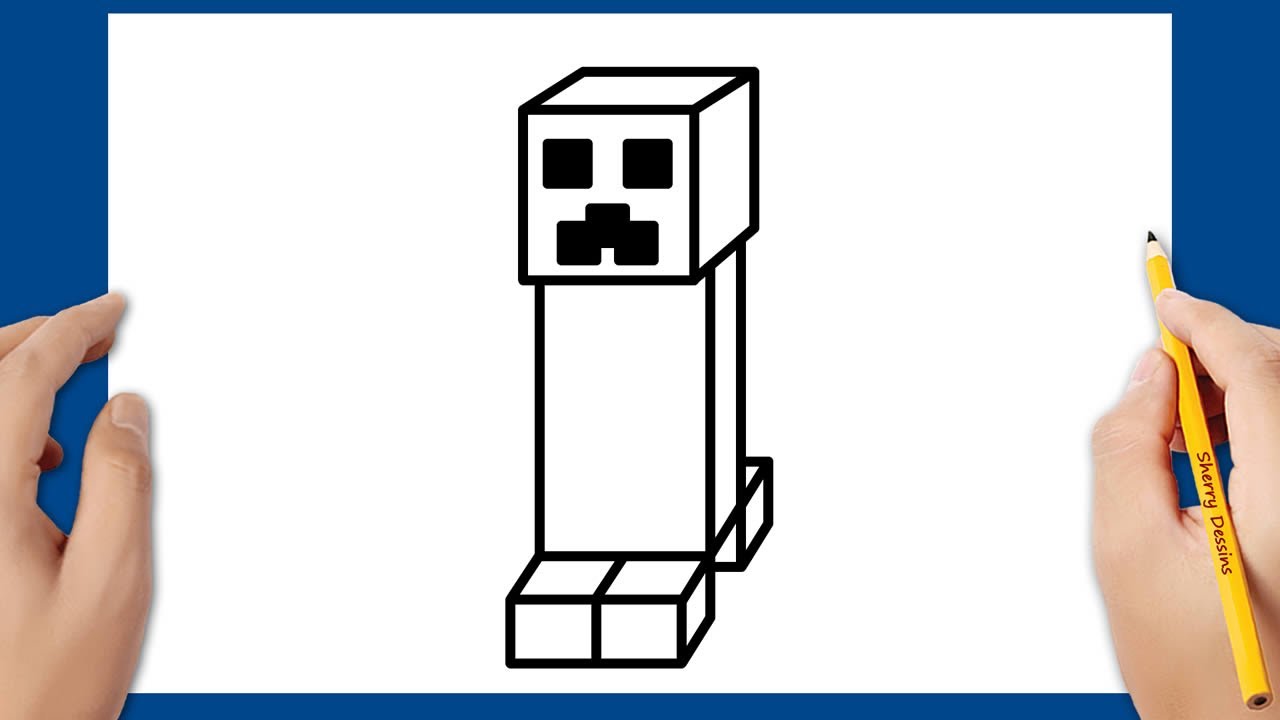 Comment Dessiner Un Creeper Dans Minecraft Creepers De Dessin Animé