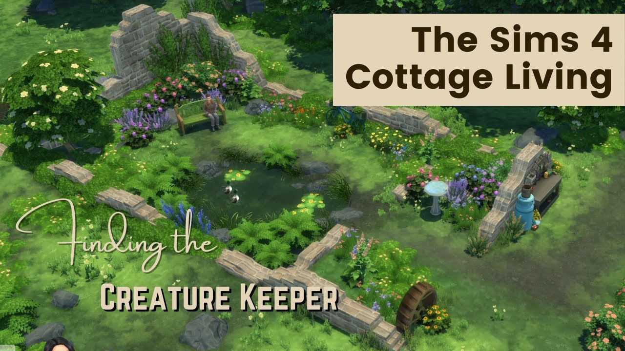 Finding the Creature Keeper, The Sims 4 Cottage Living - YouTube