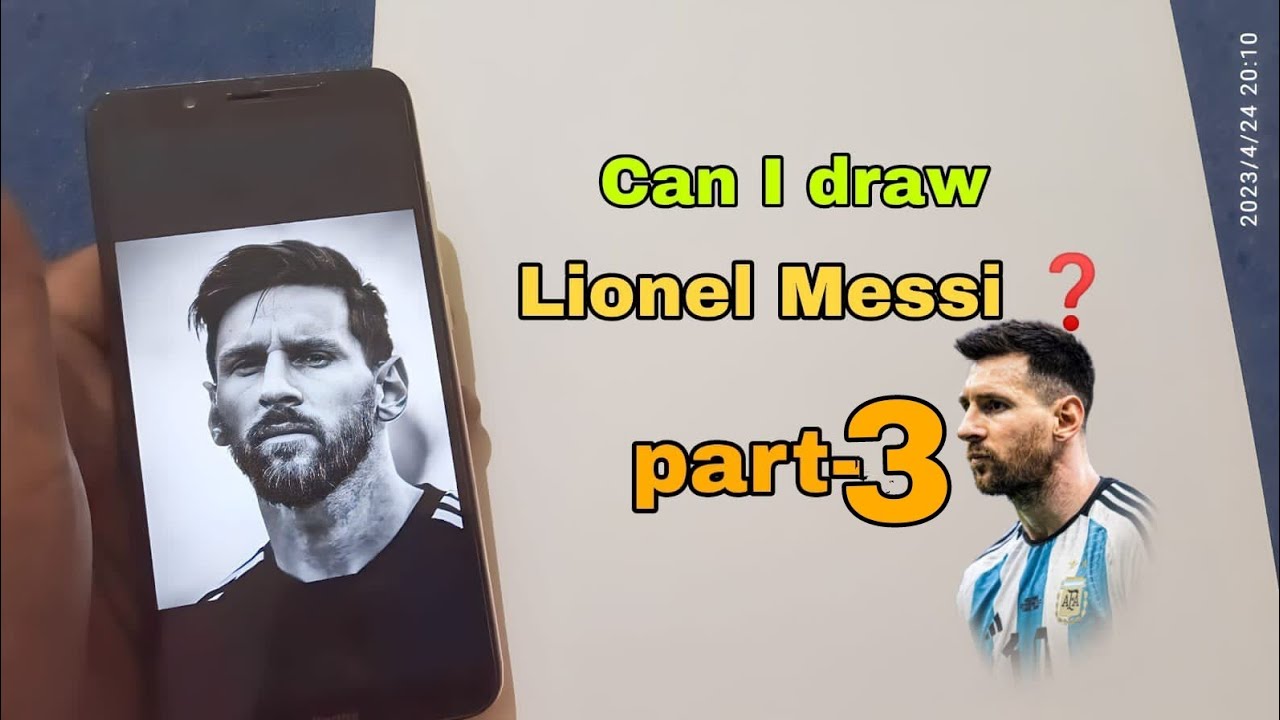 How to draw lionel messi,part 3 - YouTube
