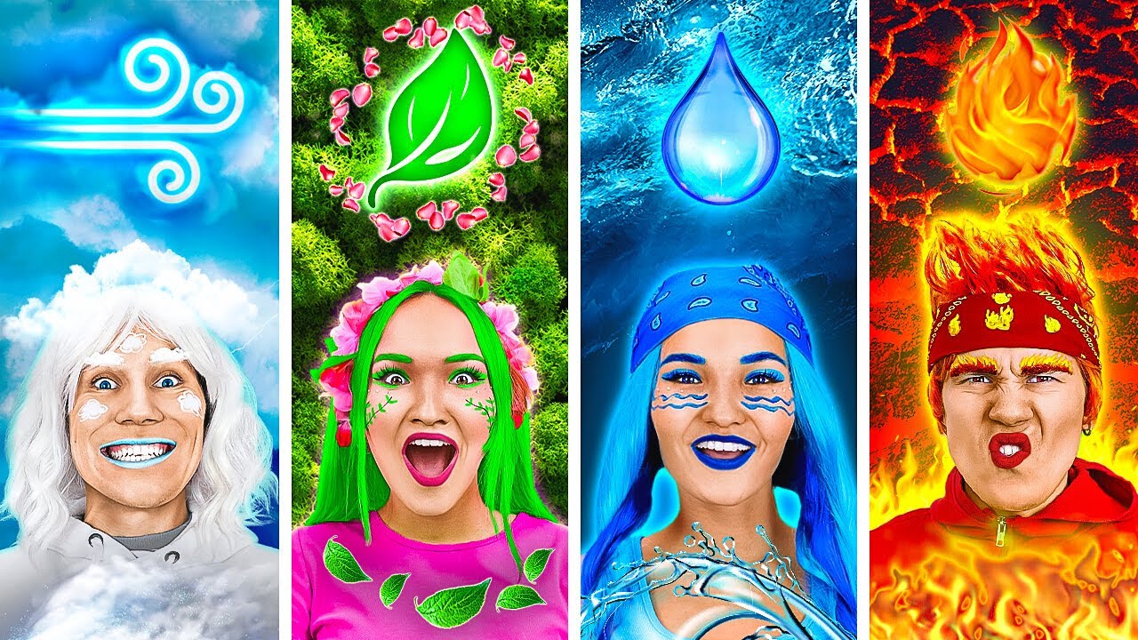CELE 4 ELEMENTE LA FACULTATE || Elevii de aer, pământ, apă și foc! Faze ...