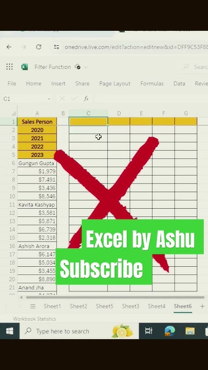 How to turn Row Data in to Table Form by using WRAPROWS #excelsheet #excel#excelfunctions # ...