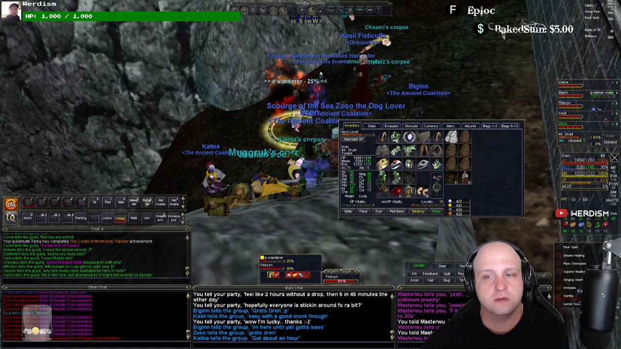 Everquest - Hole Undead camp grind! - YouTube