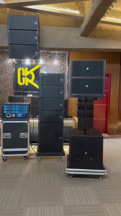 CVR AUDIO powered line array W-102P/W-181P - YouTube