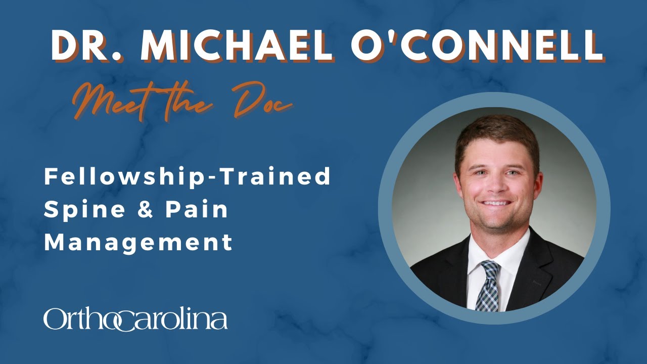 Dr. Michael O'Connell | OrthoCarolina Physiatrist - YouTube