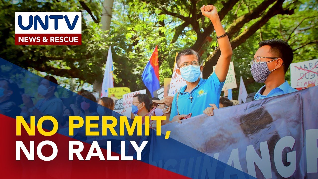 No permits issued yet for BBM inauguration protesters - YouTube