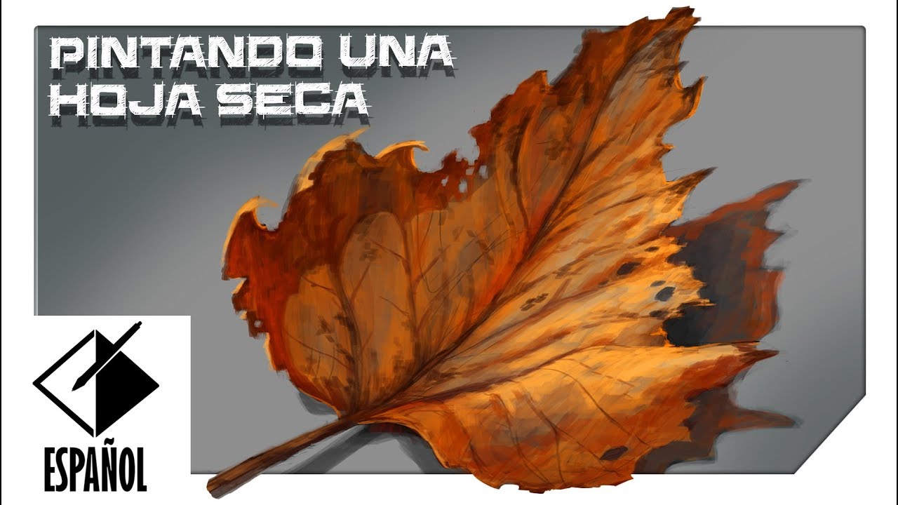 Como pintar una Hoja Seca en #Photoshop - YouTube
