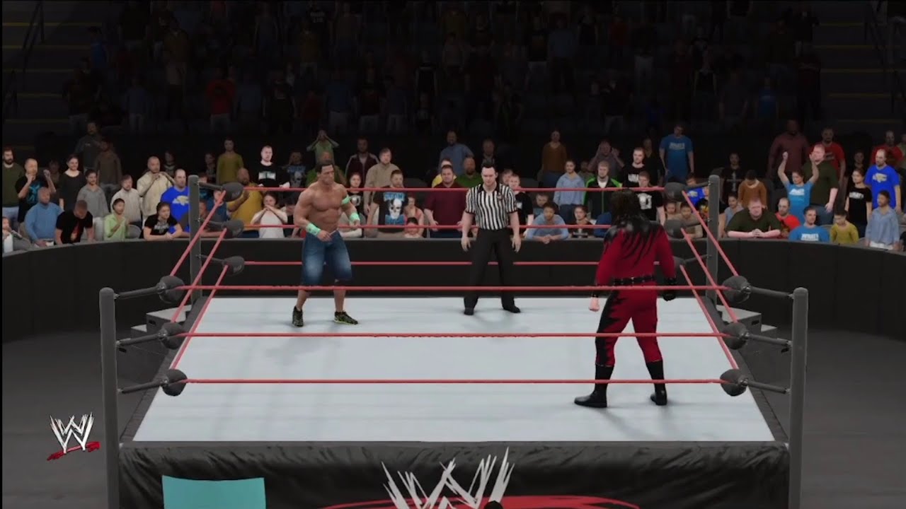 WWE 2k16 John Cena vs Kane WrestleMania Full Match - YouTube