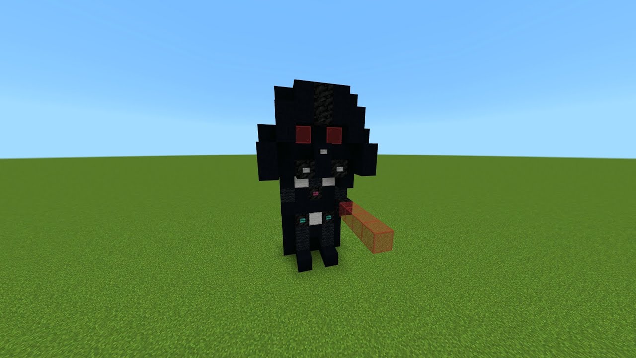 Minecraft: Darth Vader Statue Tutorial - YouTube