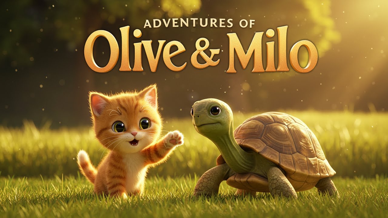 Adventures of Milo the cat & Olive the Tortoise | Kids Animation Story - YouTube