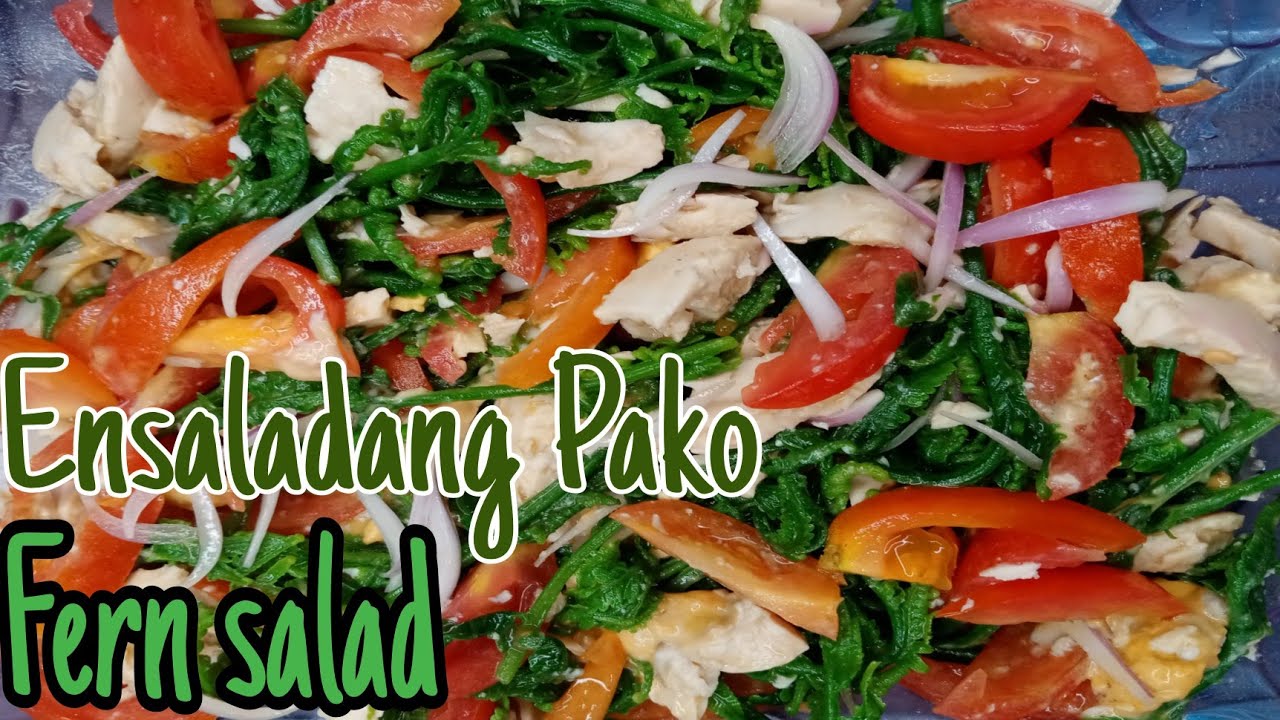 HOW TO PREPARE FIDDLE HEAD FERN SALAD | ENSALADANG PAKO | MJ NALANGA ...
