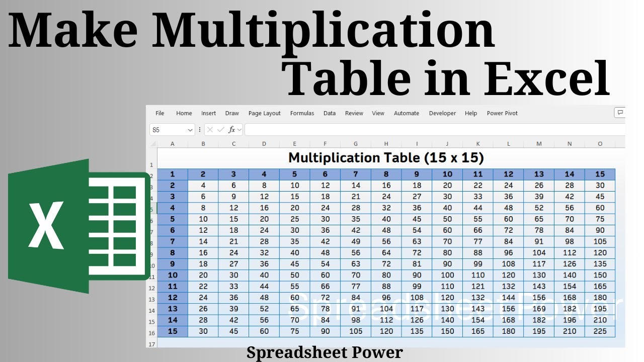 How To Make Multiplication Table In Excel YouTube how-to-make-multiplication-table-in-excel-youtube