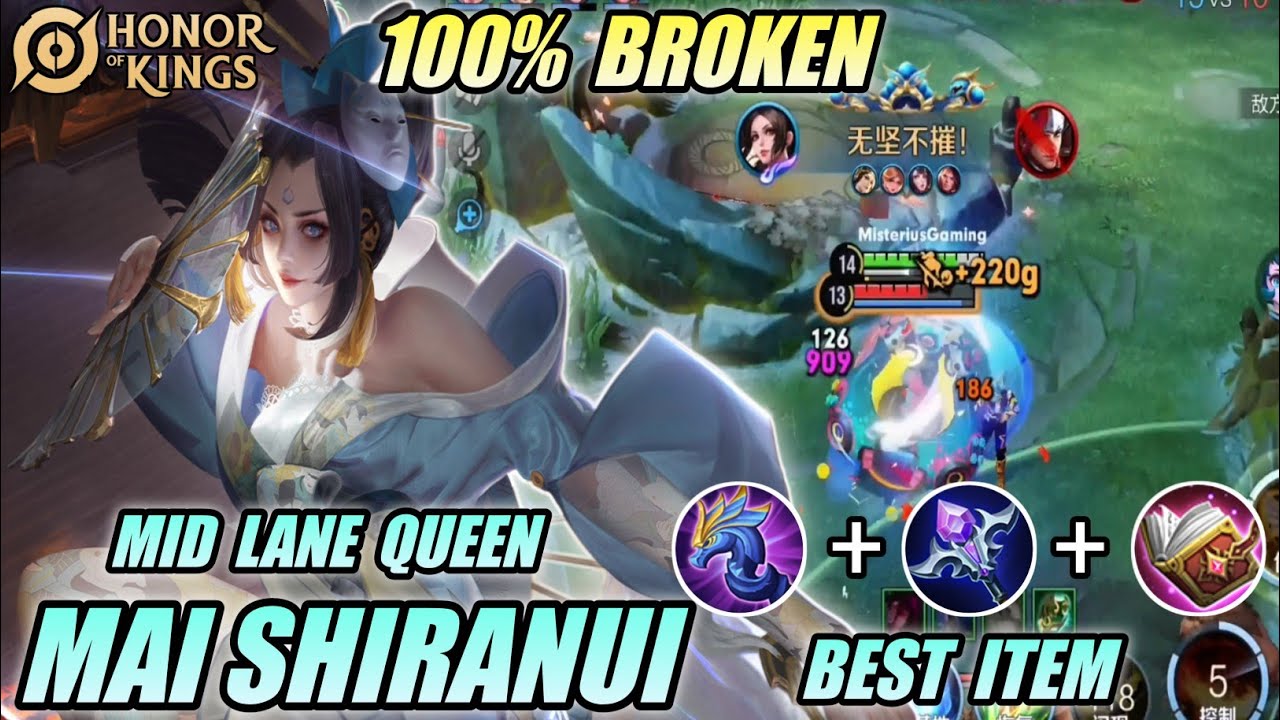 MAI SHIRANUI Unstoppable Mage BEST MID LANE | Technique & Strategy ...