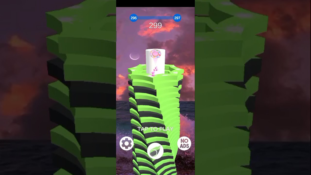 stack ball 3d (level 296)🥳💫🕹️ gameplay android ios #short #game #asmr #stackball - YouTube