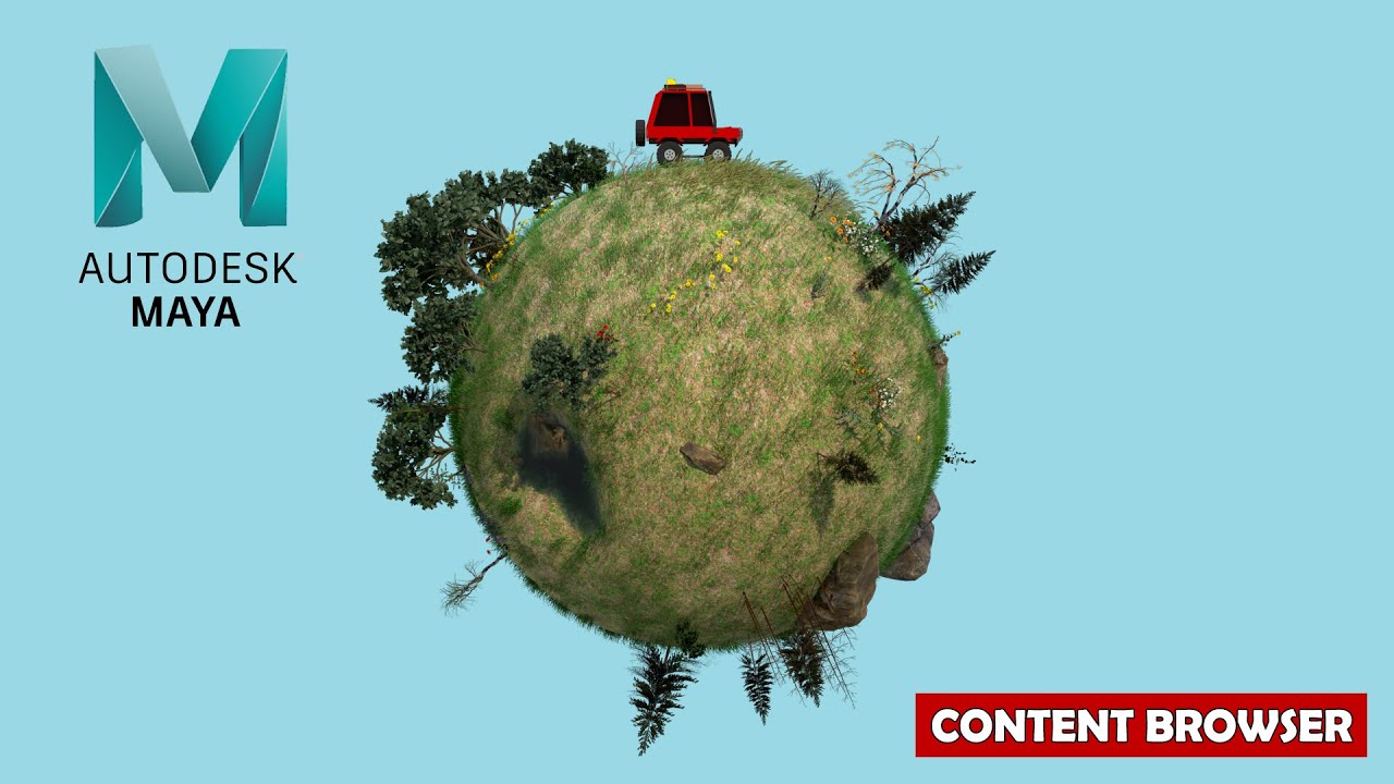 Autodesk Maya Animation | Content Browser assets | Time-lapse - YouTube