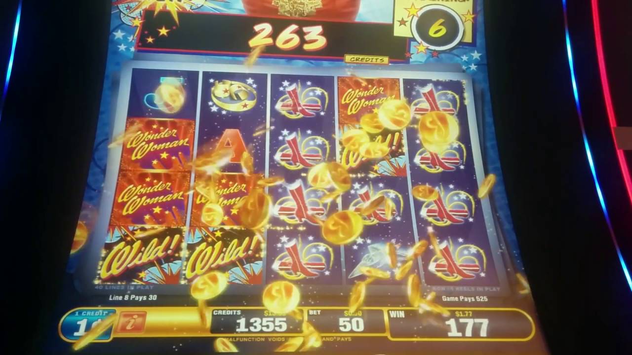 Wonder Woman Wild Slot Machine Bonus - YouTube